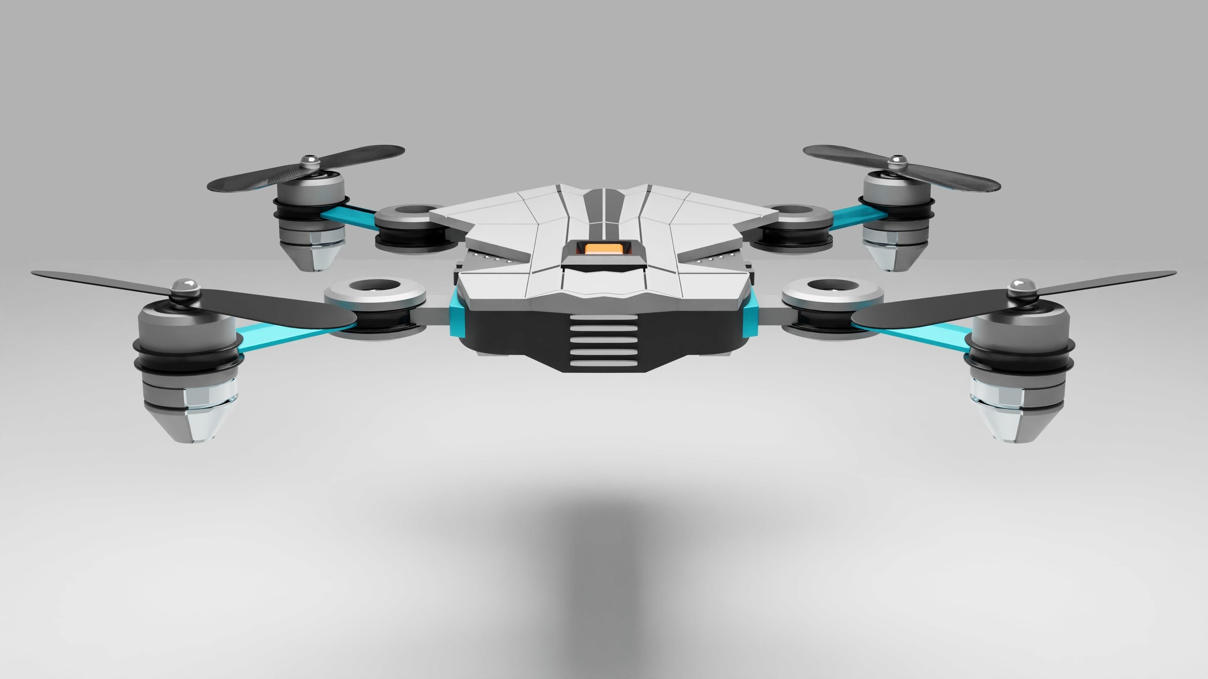 Drone Quadrocopter 3D model | CGTrader