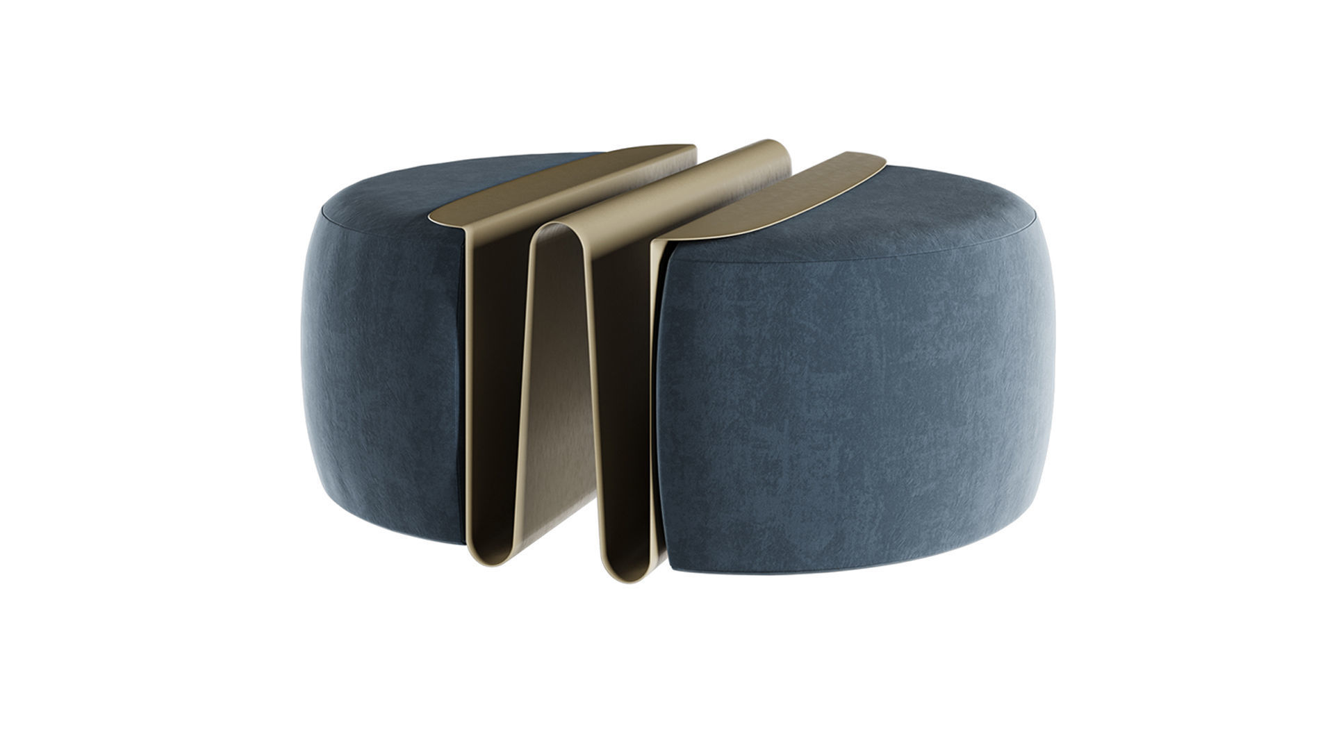 Natuzzi WAVE pouf 3D model | CGTrader