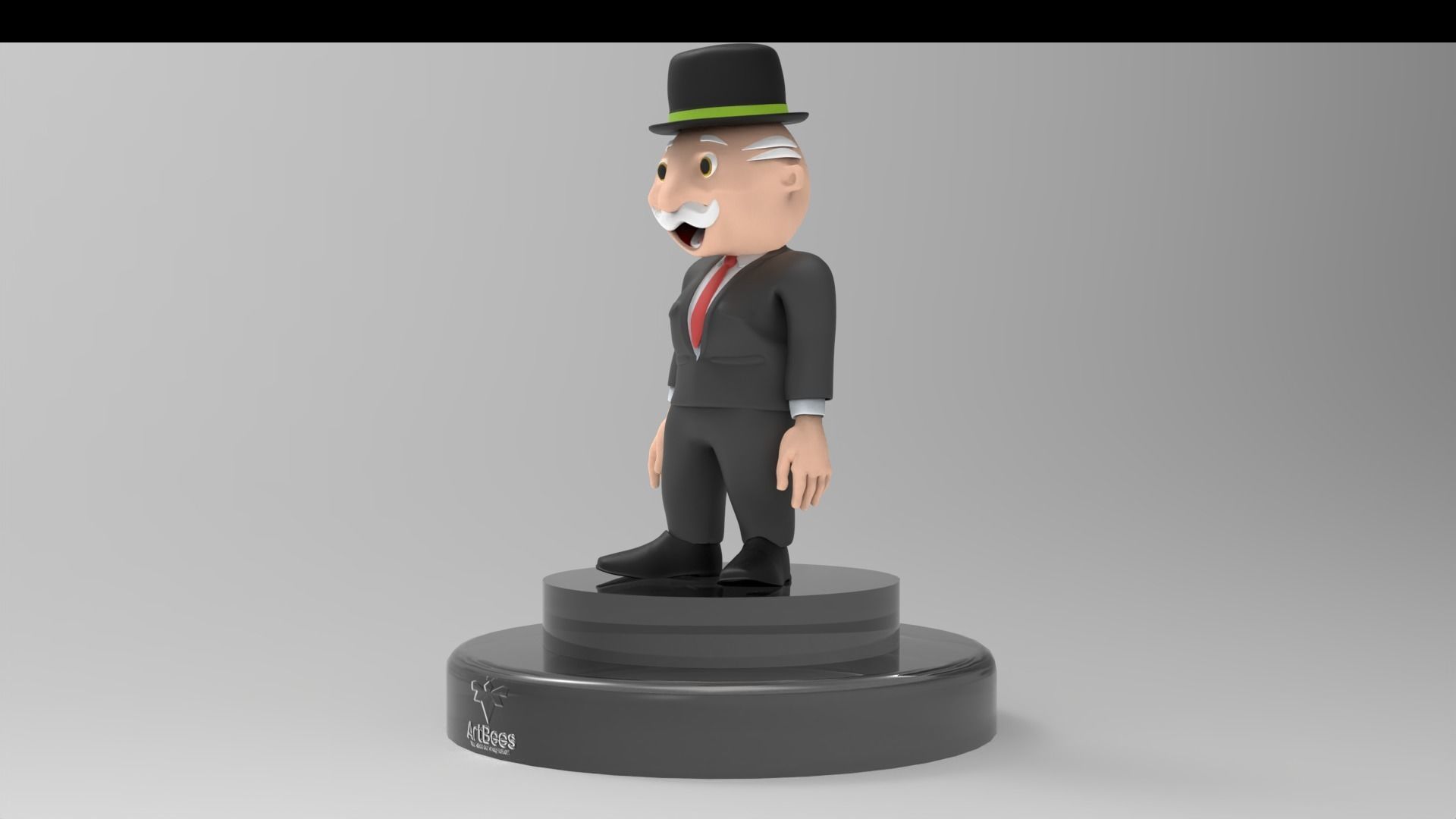 3D model Mr Monopoly character VR / AR / low-poly | CGTrader