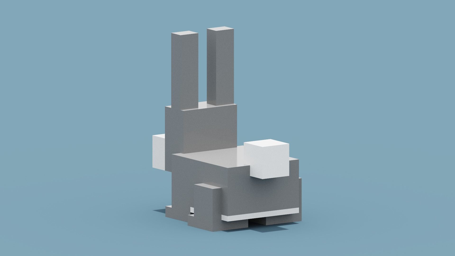 3D model Voxel Rabbit VR / AR / low-poly | CGTrader