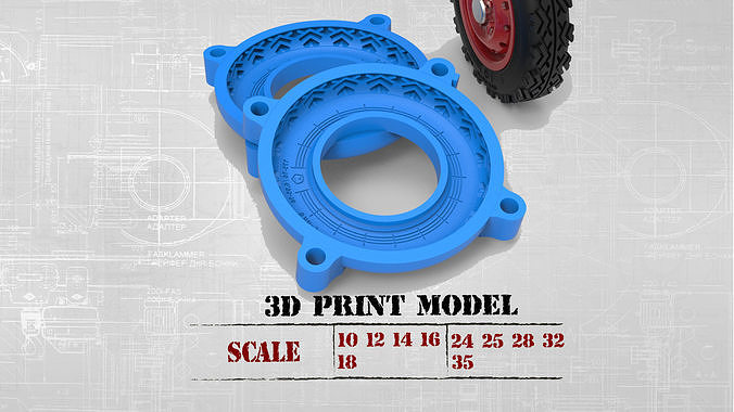 Mold rc Tire Niva off road vehicle How to make RC cars tire 3D model 3D ...