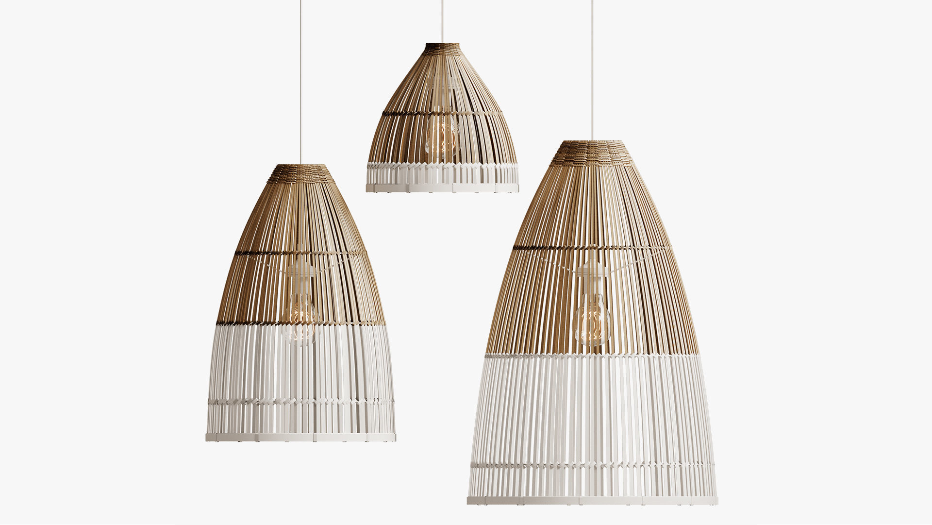 Interior Decoration Bamboo Lamp Shade 3D model | CGTrader