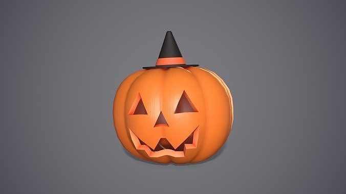 3D model Halloween Pumpkin VR / AR / low-poly | CGTrader