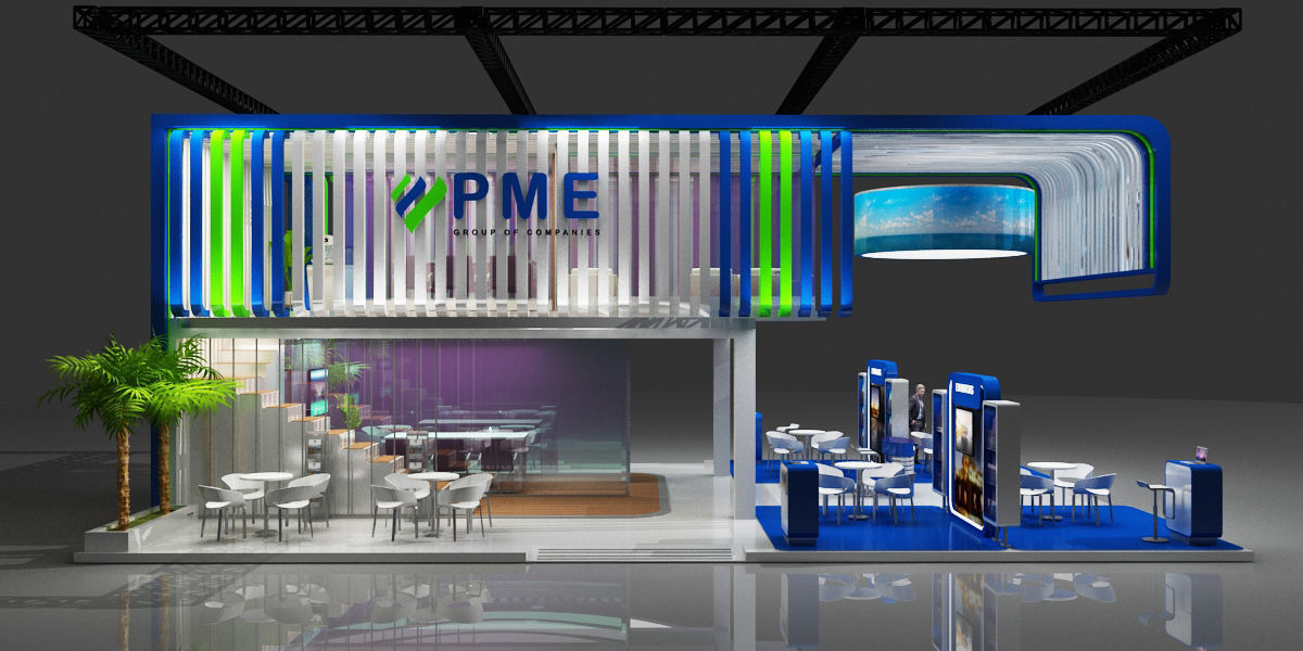OIL COMPANY BOOTH EXHIBITION 3D model | CGTrader