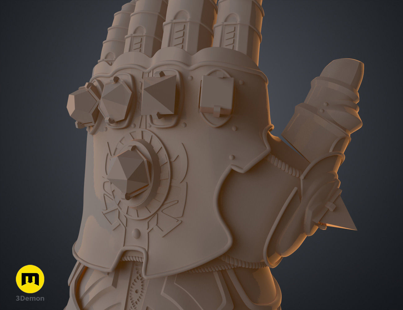 The Infinity Gauntlet - Wearable DnD Dice Holder 3D model 3D printable ...