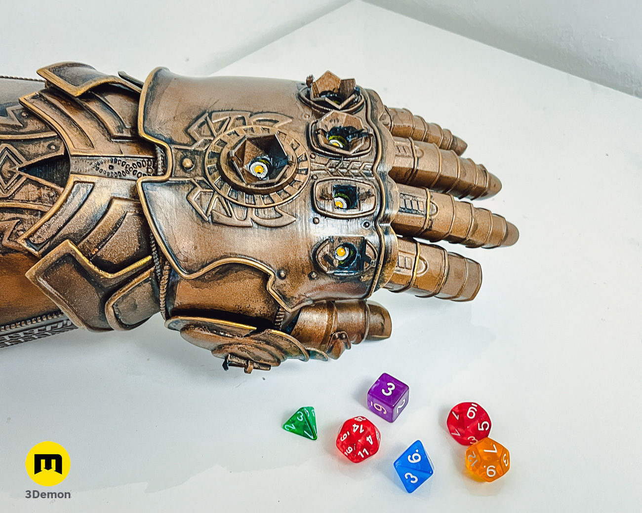 The Infinity Gauntlet - Wearable DnD Dice Holder 3D model 3D printable ...