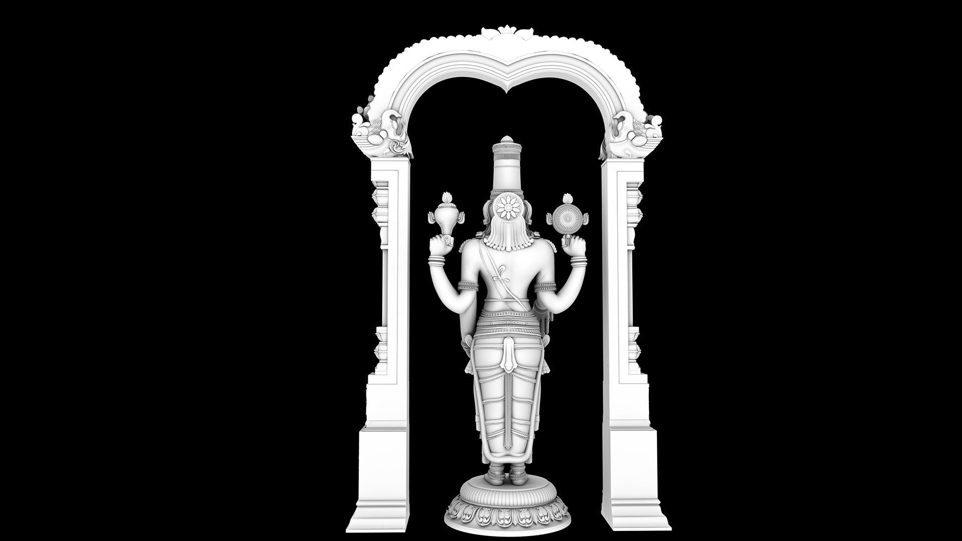 Tirupati Venkateswara Balaji 3d Model Cgtrader