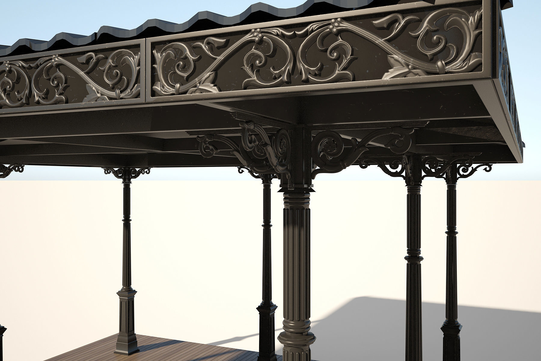Classic Pergola 3D model | CGTrader
