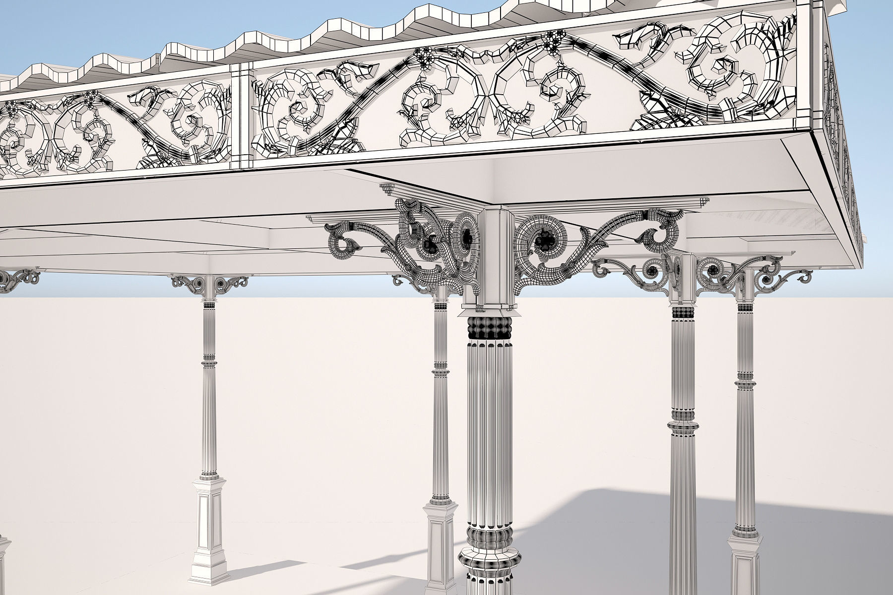 Classic Pergola 3D model | CGTrader