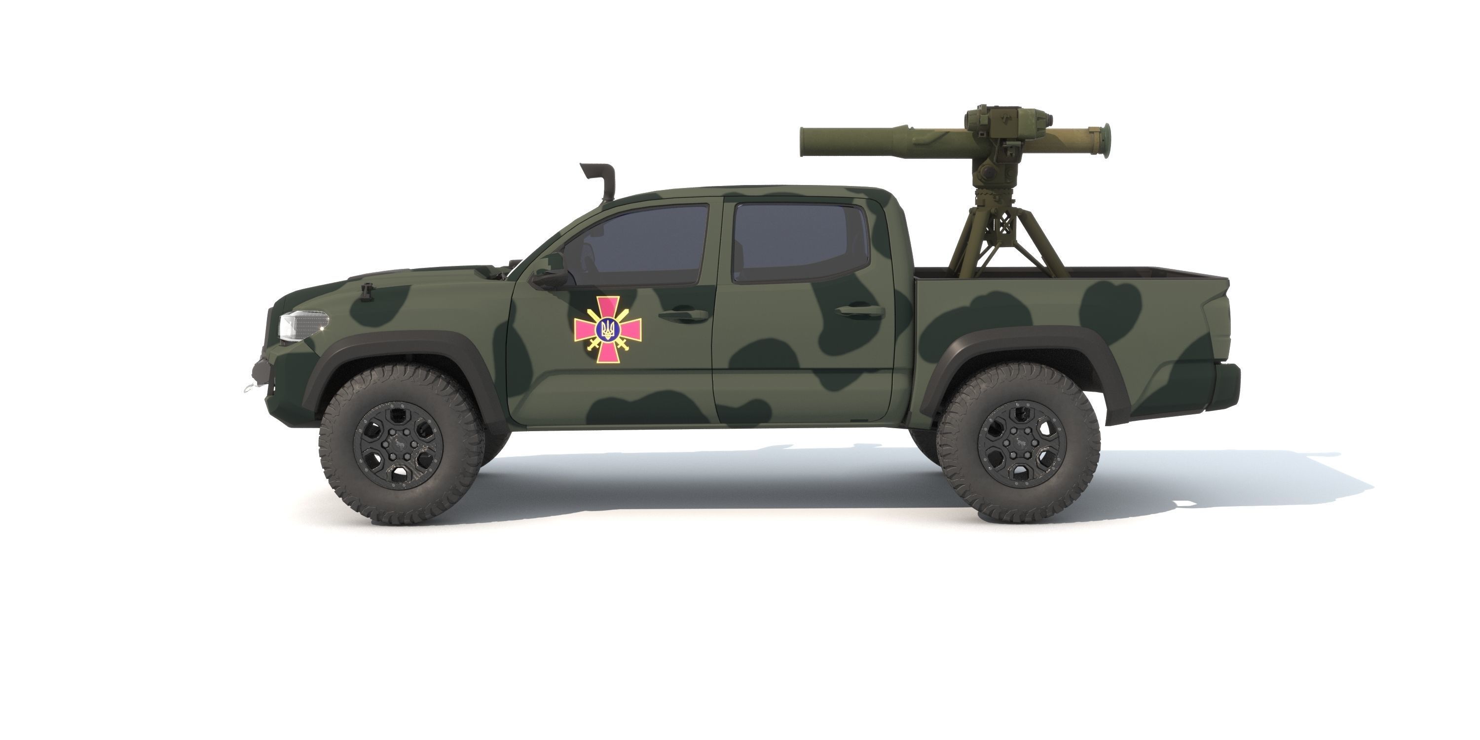 Ukrainian military vehicle with ATGM 3D model | CGTrader