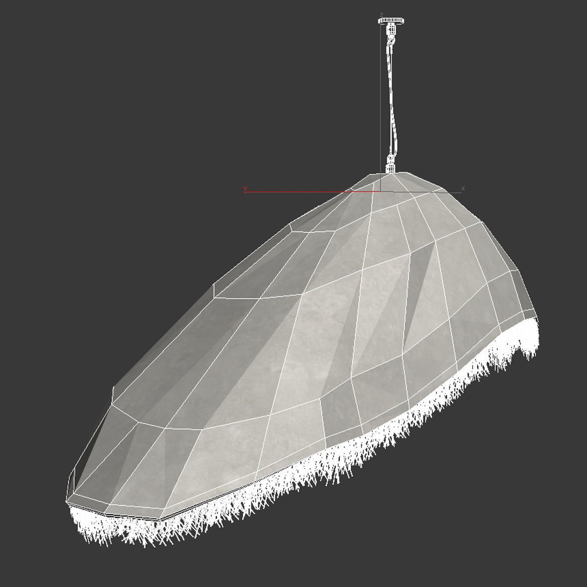 Karman fiberglass pendant lamp moby dick 3D model | CGTrader