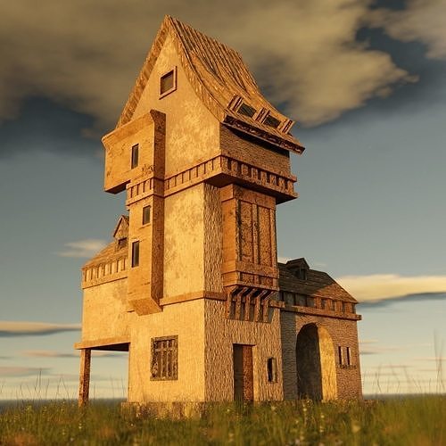 Medieval Structure free VR / AR / low-poly 3D model | CGTrader