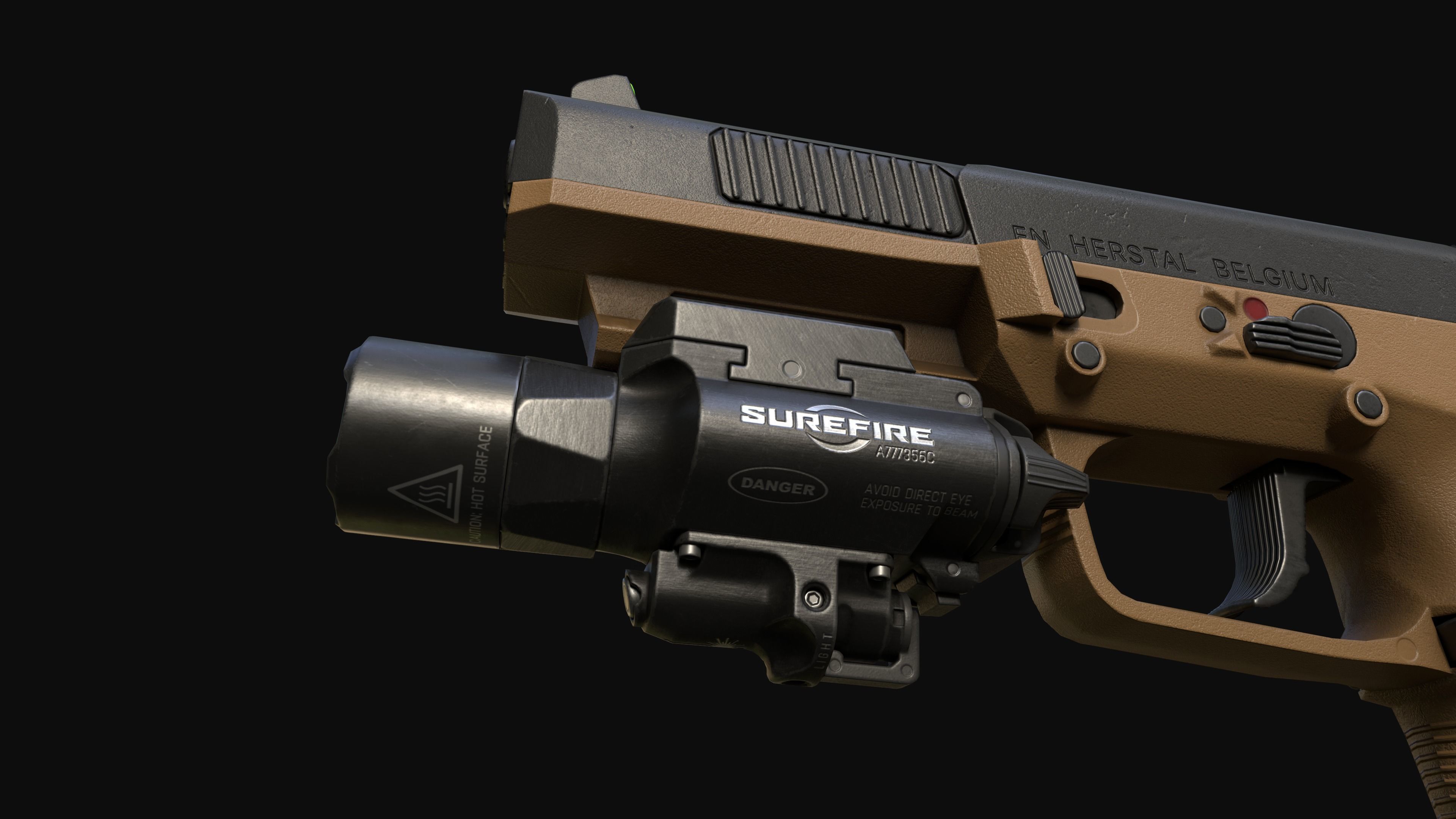 3D model FN Five-seveN MK2 FDE pistol VR / AR / low-poly | CGTrader