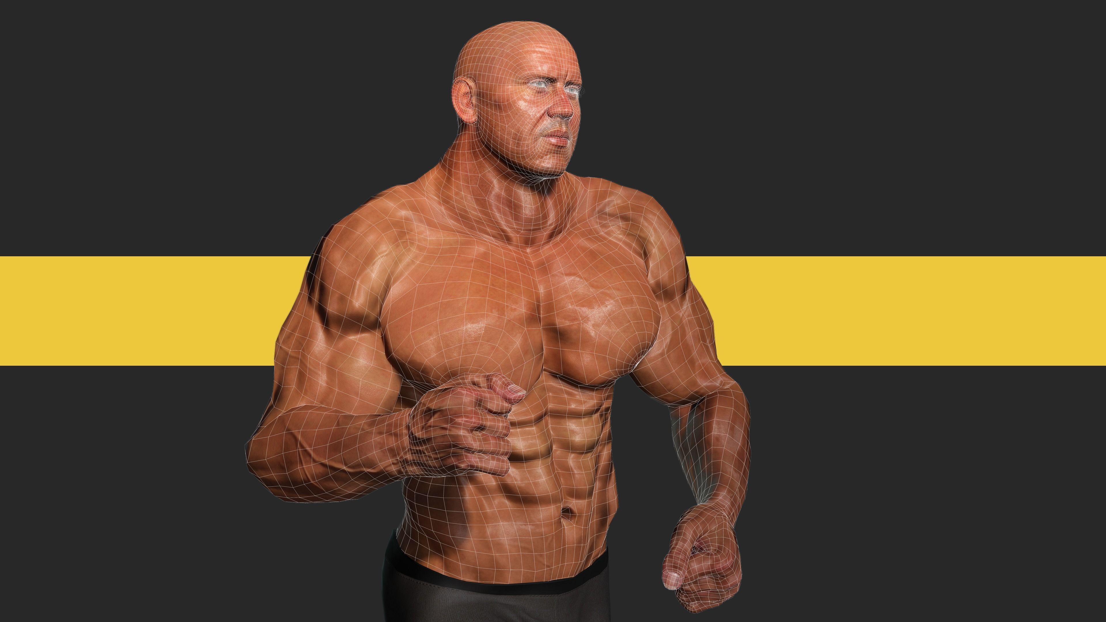 3D model Realistic Male Bodybuilder 3D HQ VR / AR / low-poly | CGTrader