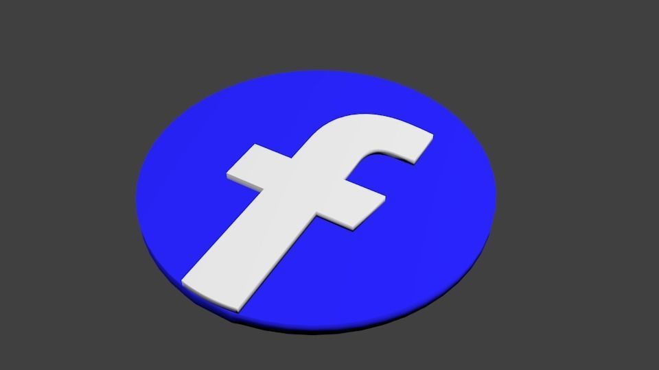 3D model FaceBook Logo VR / AR / low-poly | CGTrader