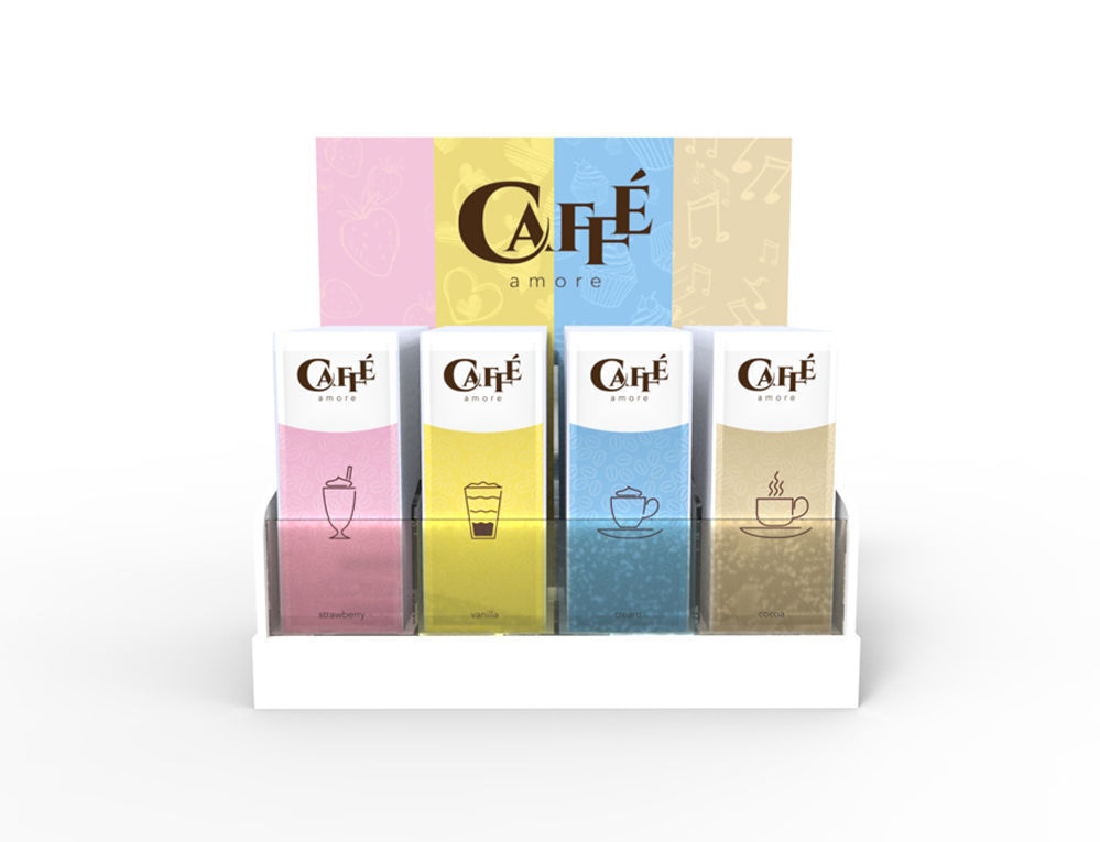 Instant coffee sachets Display POS Cafe 3D model | CGTrader