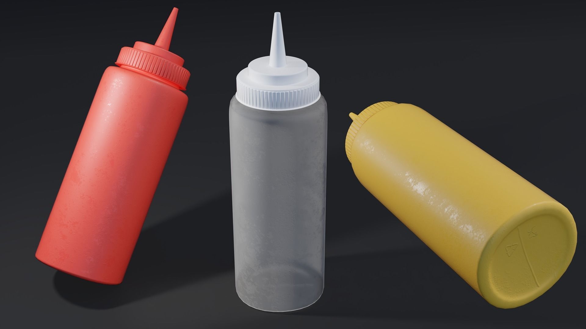 Condiment Bottle 3D model | CGTrader