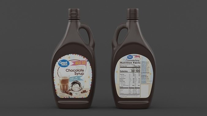 Chocolate Syrup 3D model | CGTrader