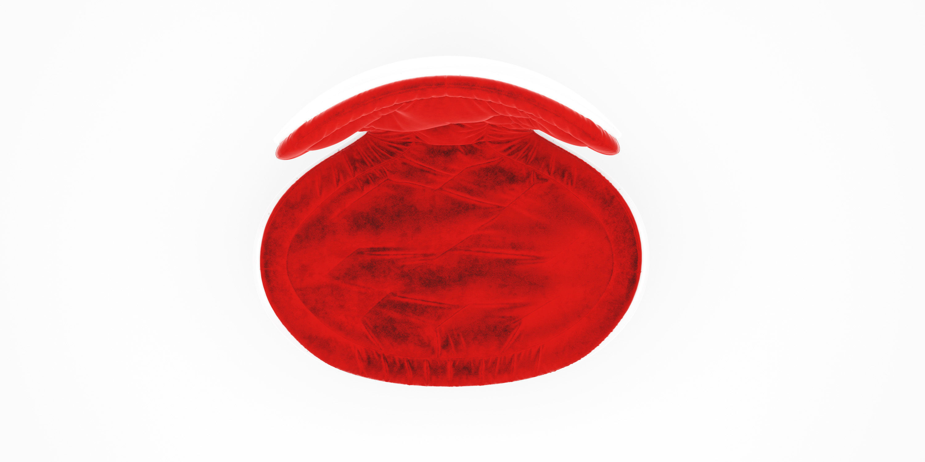 Giovannetti Jetsons Chair In Red Velvet And White Base 3D model | CGTrader