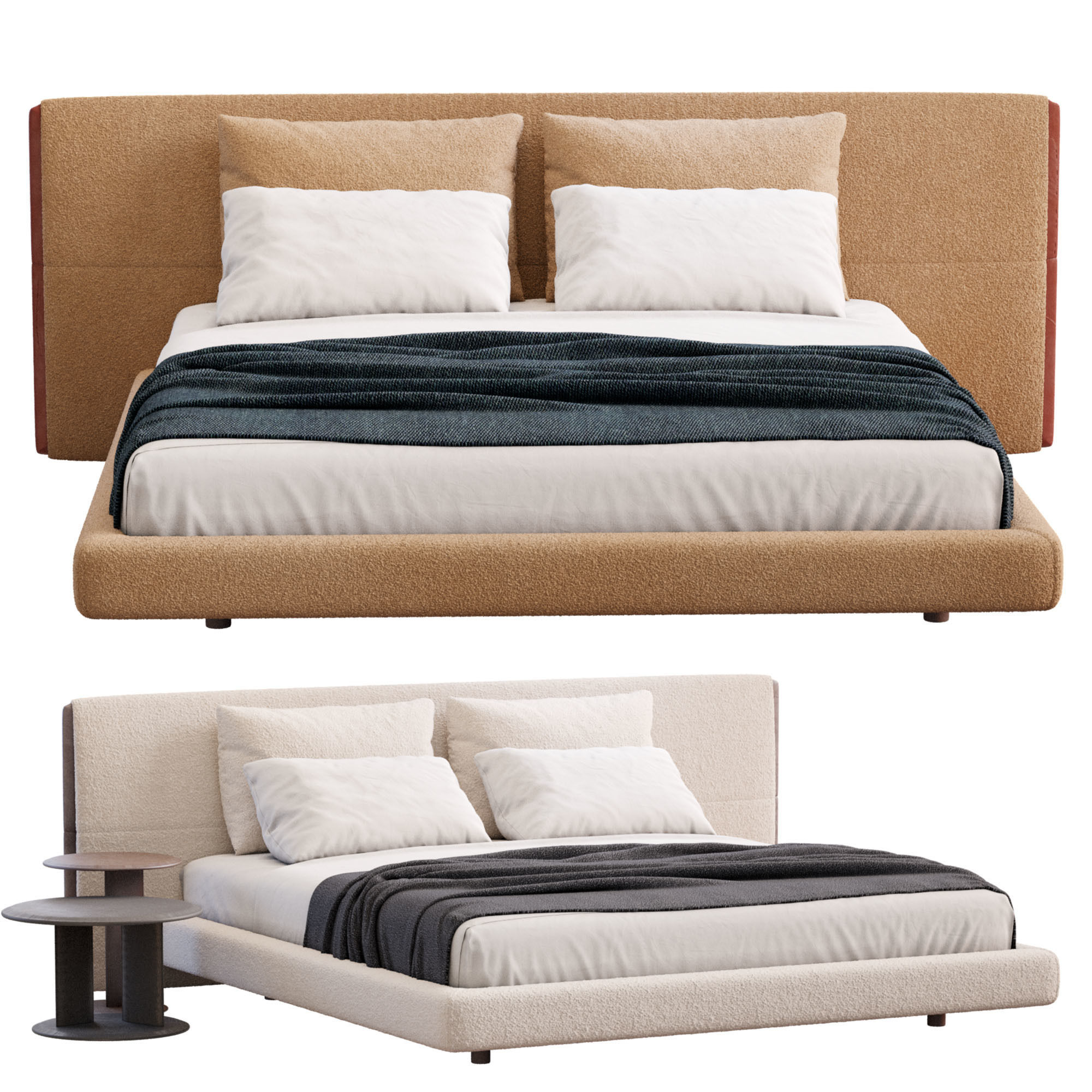 Yume Bed By Poliform 3D model | CGTrader