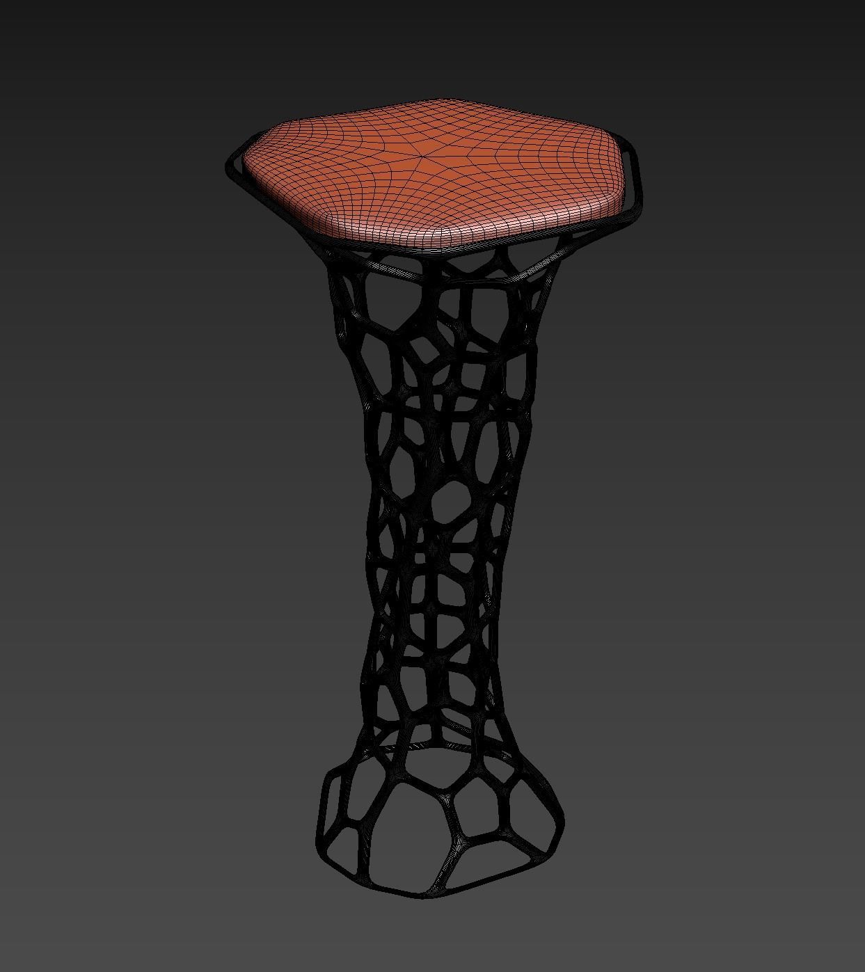 Bar chair bionic 3D model | CGTrader