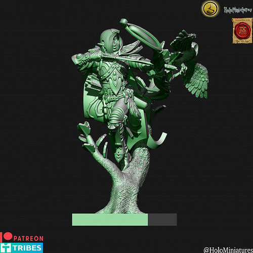 Wood elf Pathfinder lord 3D model 3D printable | CGTrader