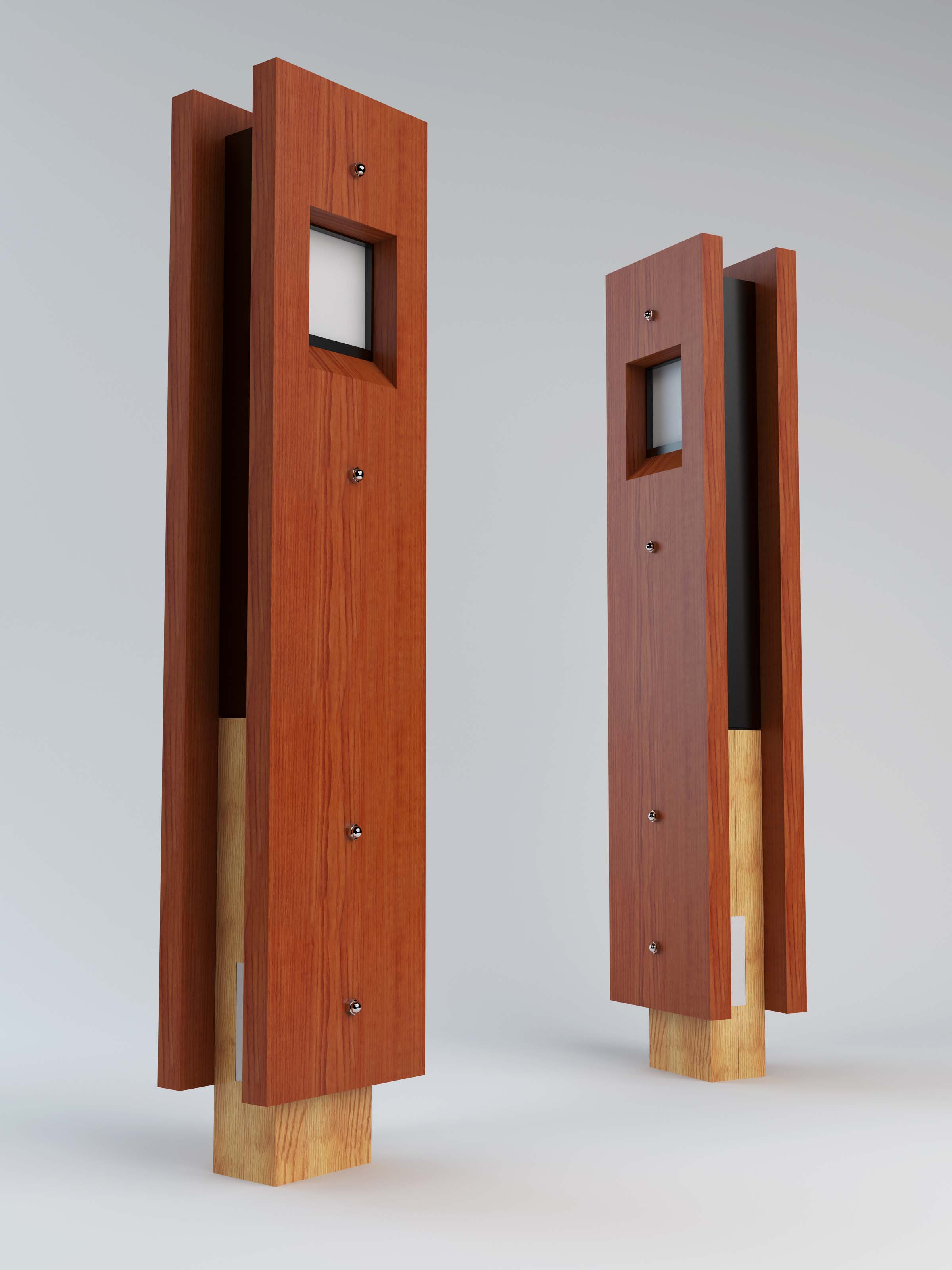 Timber Bollard 3D model animated | CGTrader