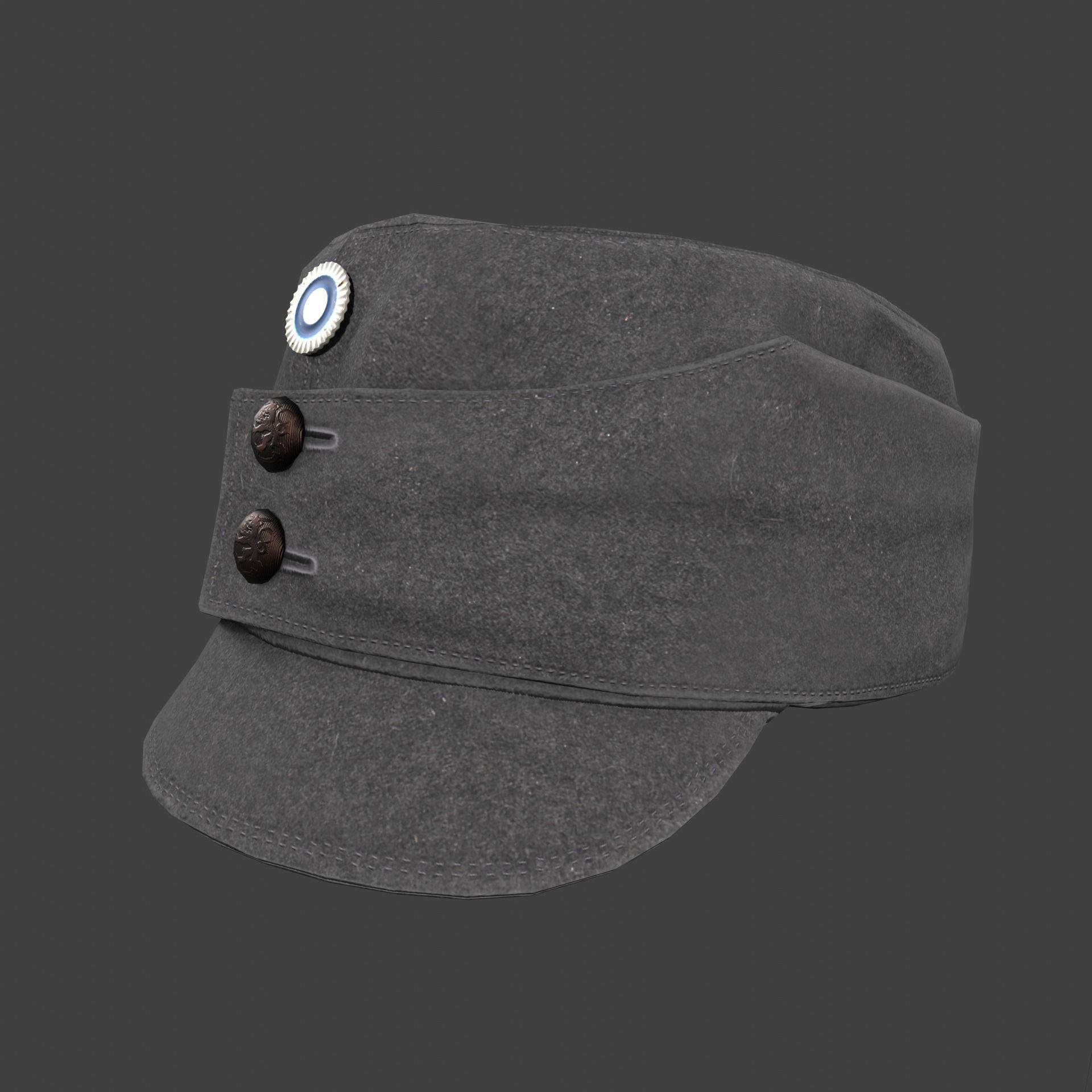 3D model 1941 M36 Finnish Field Cap VR / AR / low-poly | CGTrader