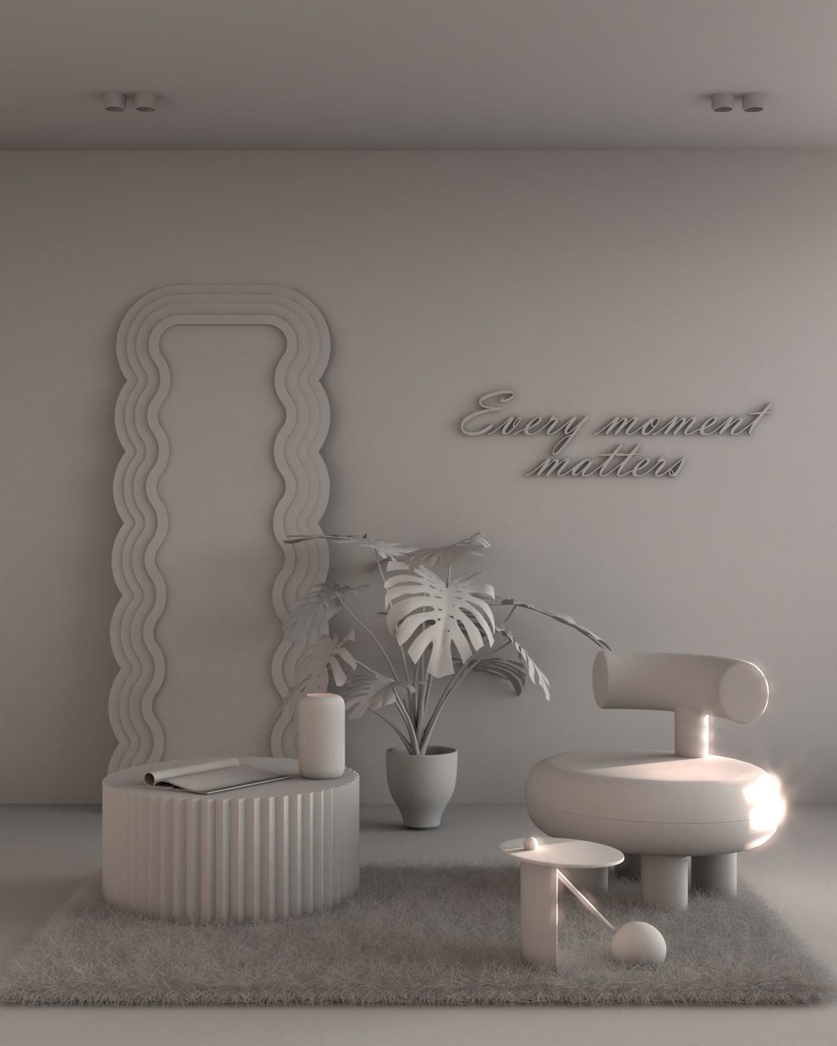 Retro Indoor 3D model | CGTrader