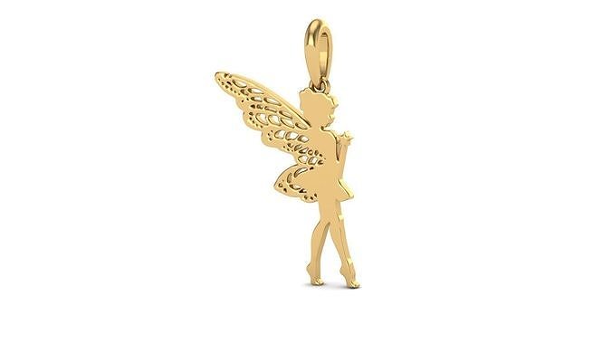 Tinkerbell Jewelry Pendant 3D model 3D printable | CGTrader