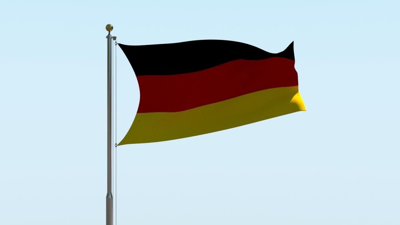 Animated Germany Flag 3D model animated | CGTrader