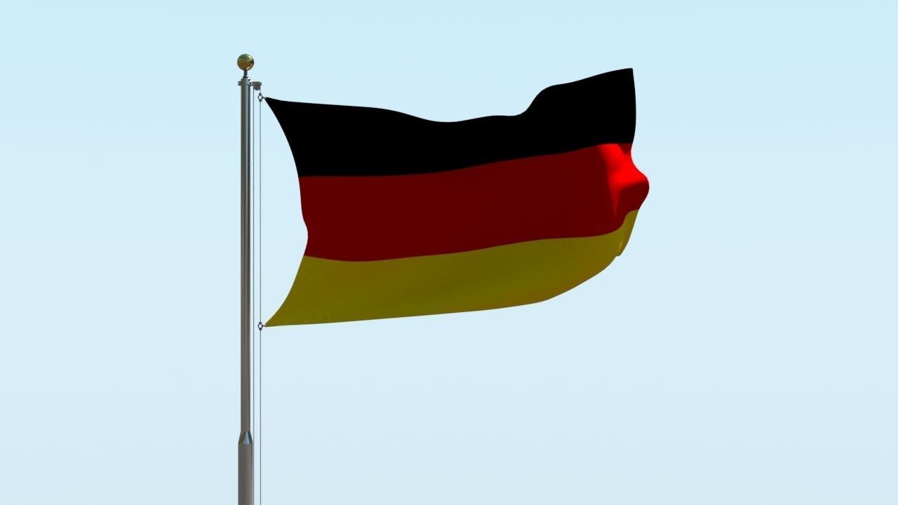 Animated Germany Flag 3D model animated | CGTrader