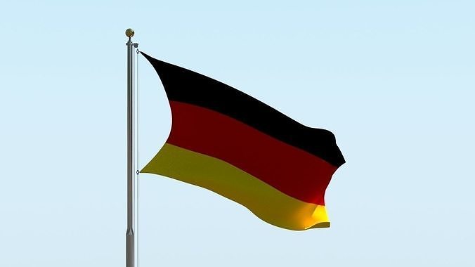Animated Germany Flag 3D model animated | CGTrader