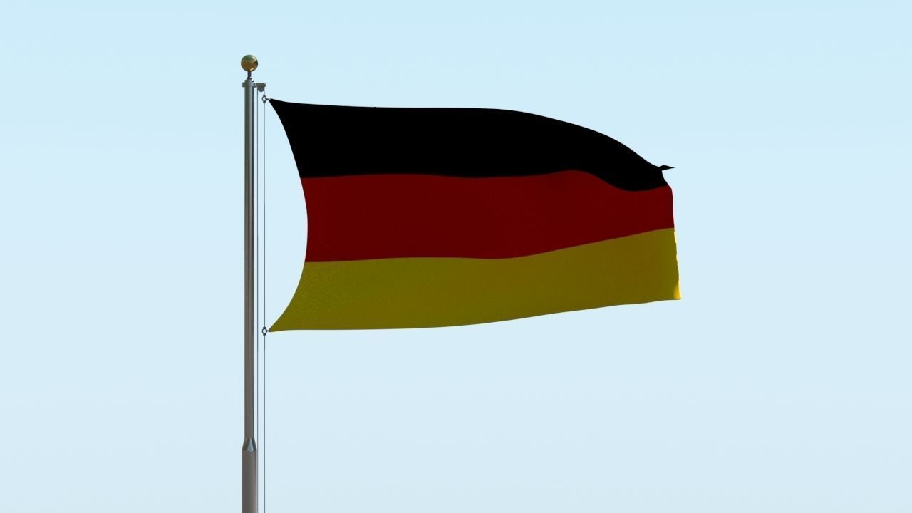 Animated Germany Flag 3D model animated | CGTrader