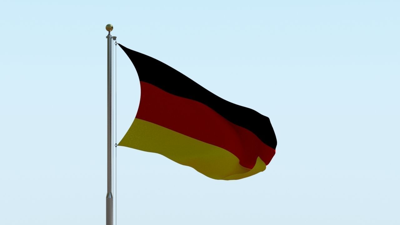 Animated Germany Flag 3D model animated | CGTrader