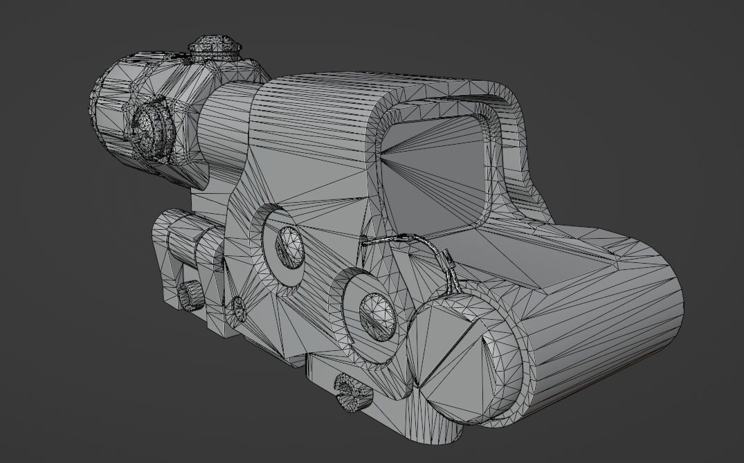 3D model EOTech HHS1 EXPS3-0 Scope G33 Lowpoly GameReady 3d model VR ...