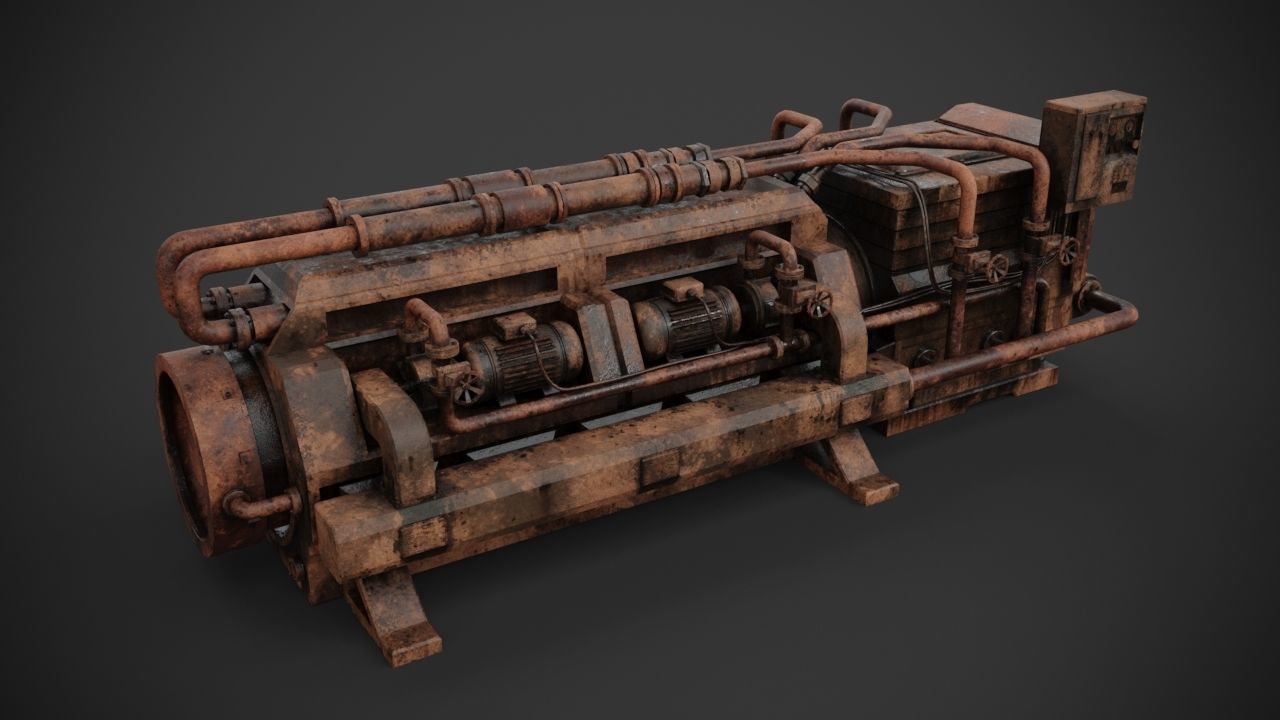 Machinery device 3D model | CGTrader