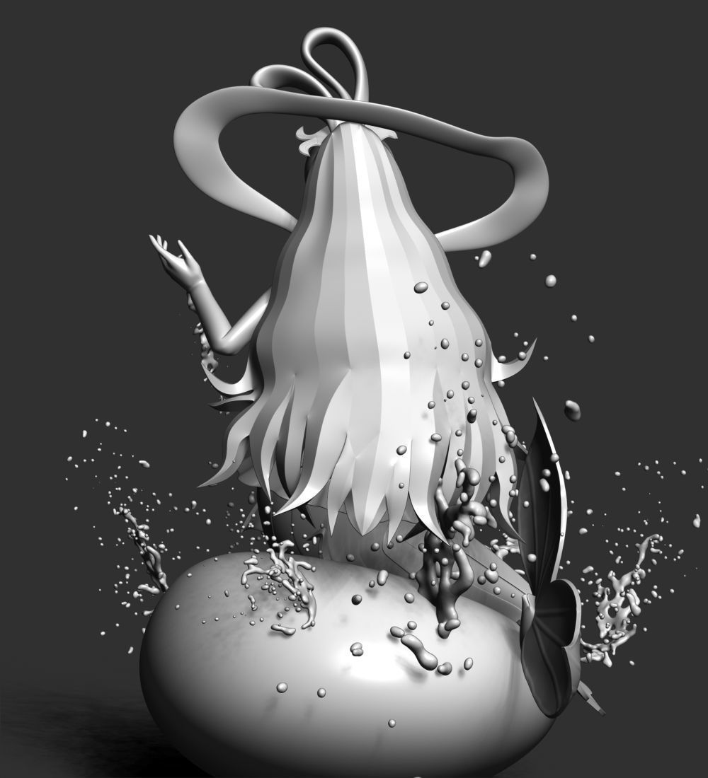 Shirahoshi - One Piece Battle Dance 3D model 3D printable | CGTrader