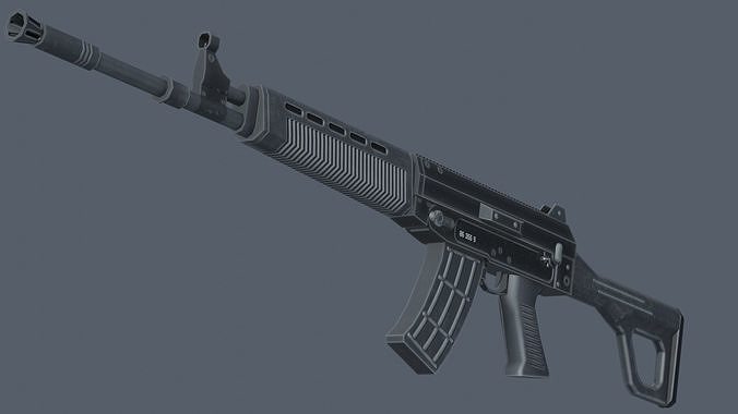 3D model QBZ-03 VR / AR / low-poly | CGTrader