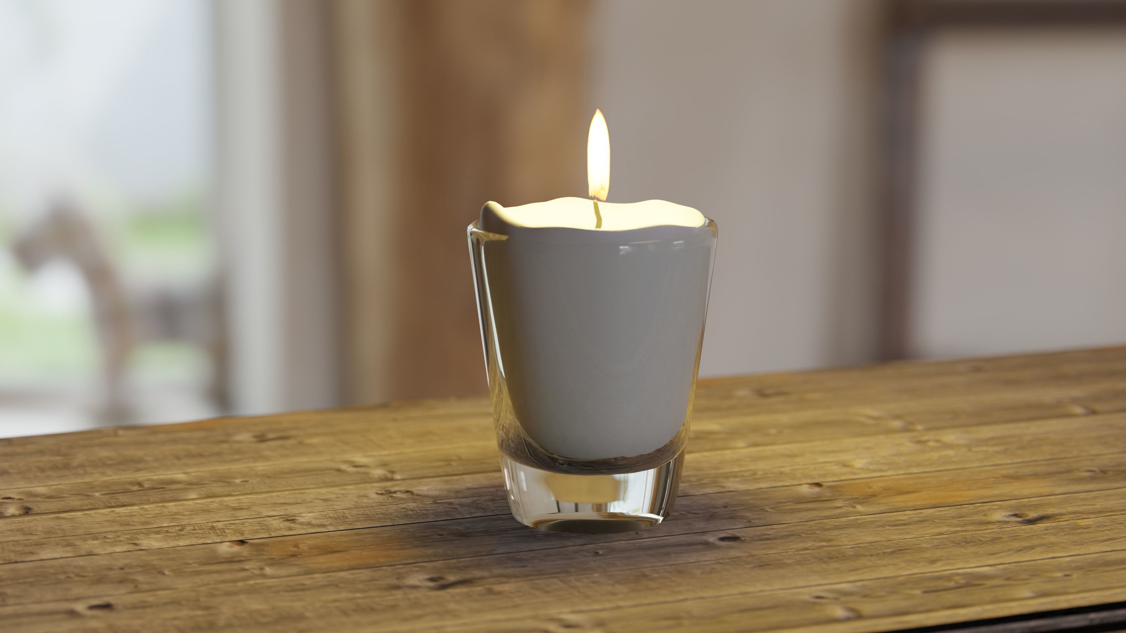 Candle free VR / AR / low-poly 3D model | CGTrader