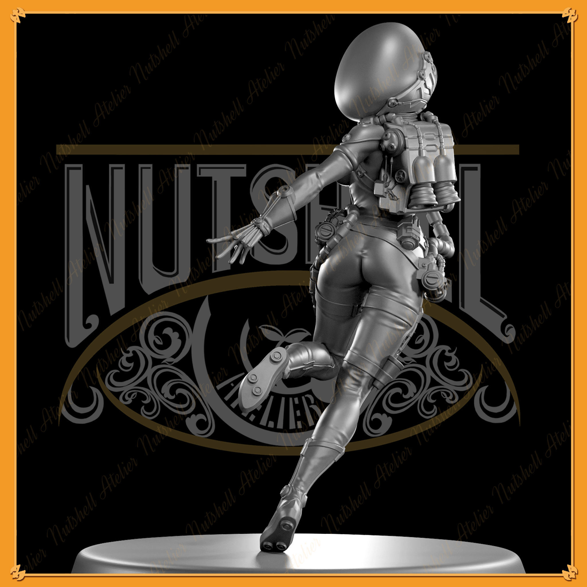 Nutshell Atelier - Space girl - figure only - NSFW 3D model 3D printable | CGTrader