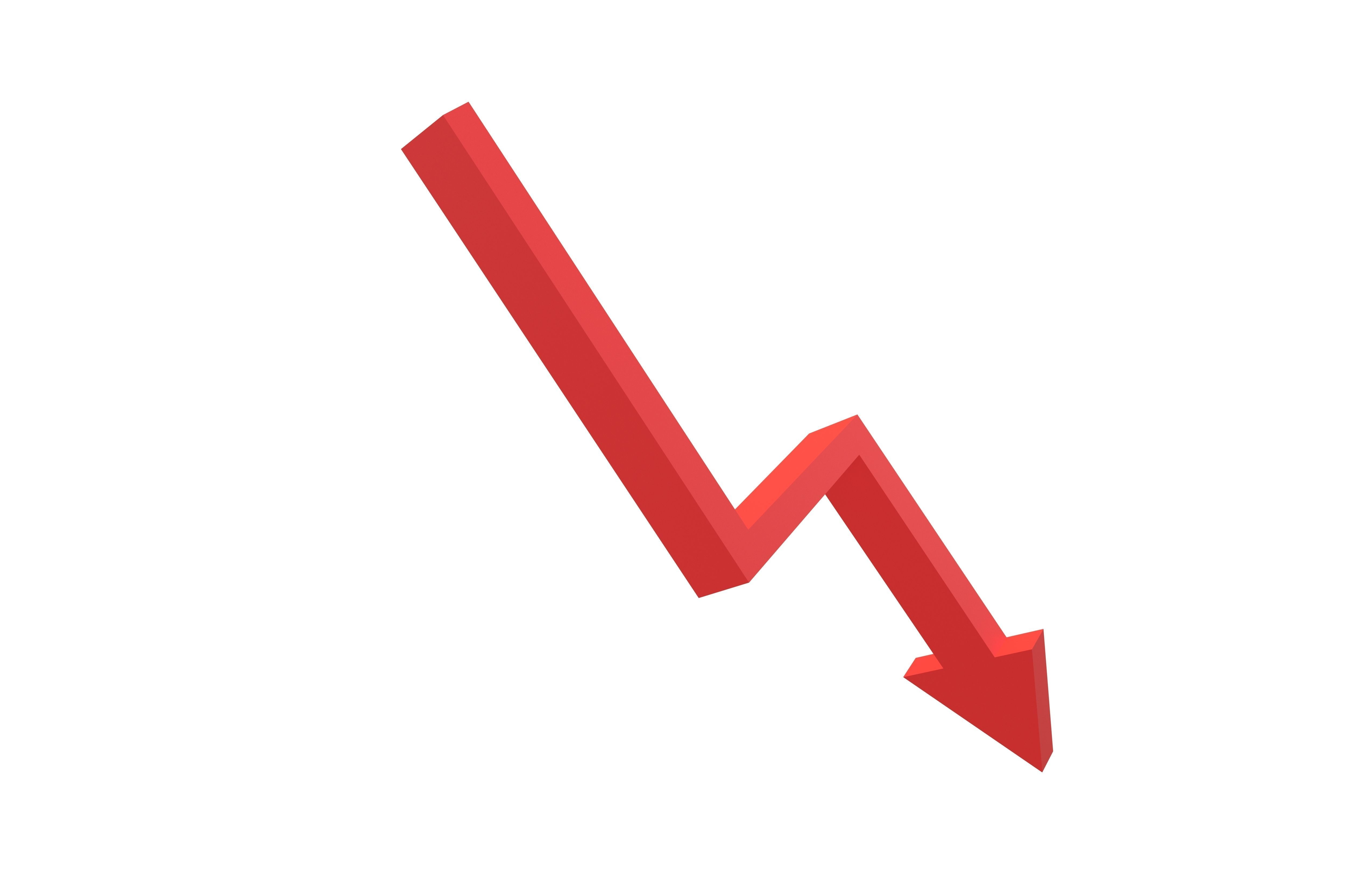 3D model Decrease Arrow Symbol v1 002 VR / AR / low-poly | CGTrader