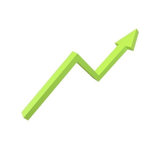 3D model Growth Arrow Symbol v1 001 VR / AR / low-poly | CGTrader