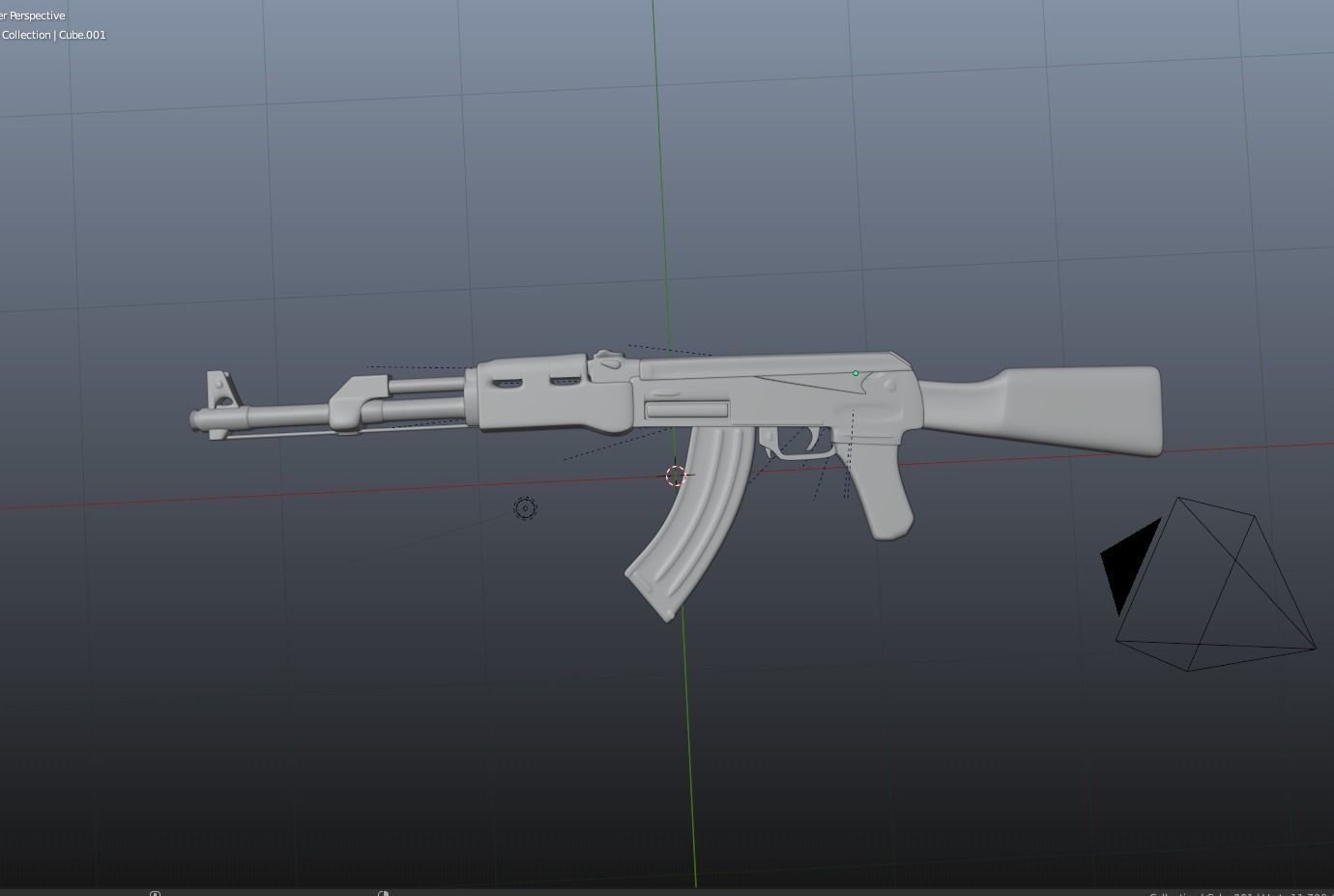 AK47 model ak - rifle free 3D model | CGTrader