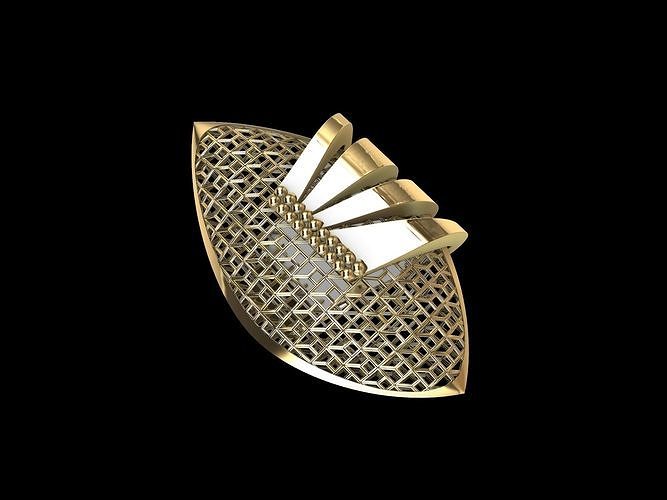 CONTEMPORARY JALI RING 3D model 3D printable | CGTrader