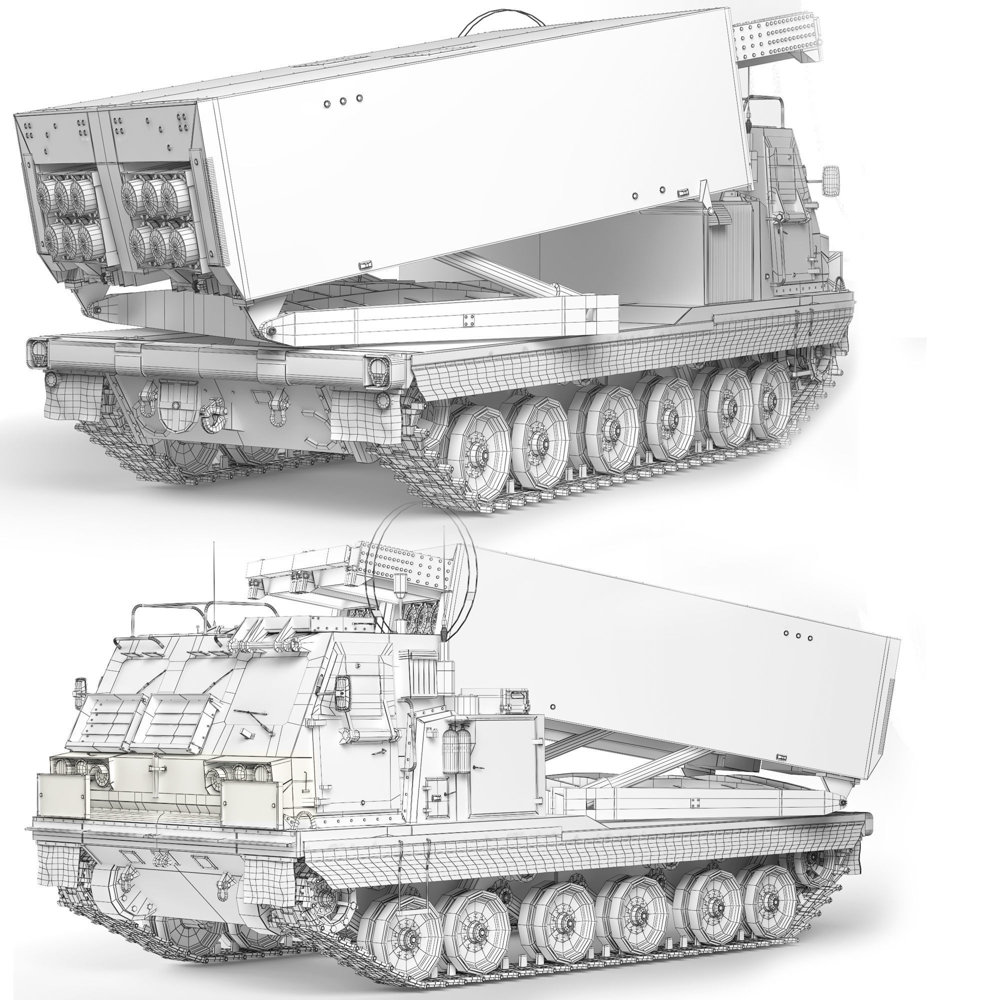 MLRS Mars II 1996 3D model | CGTrader