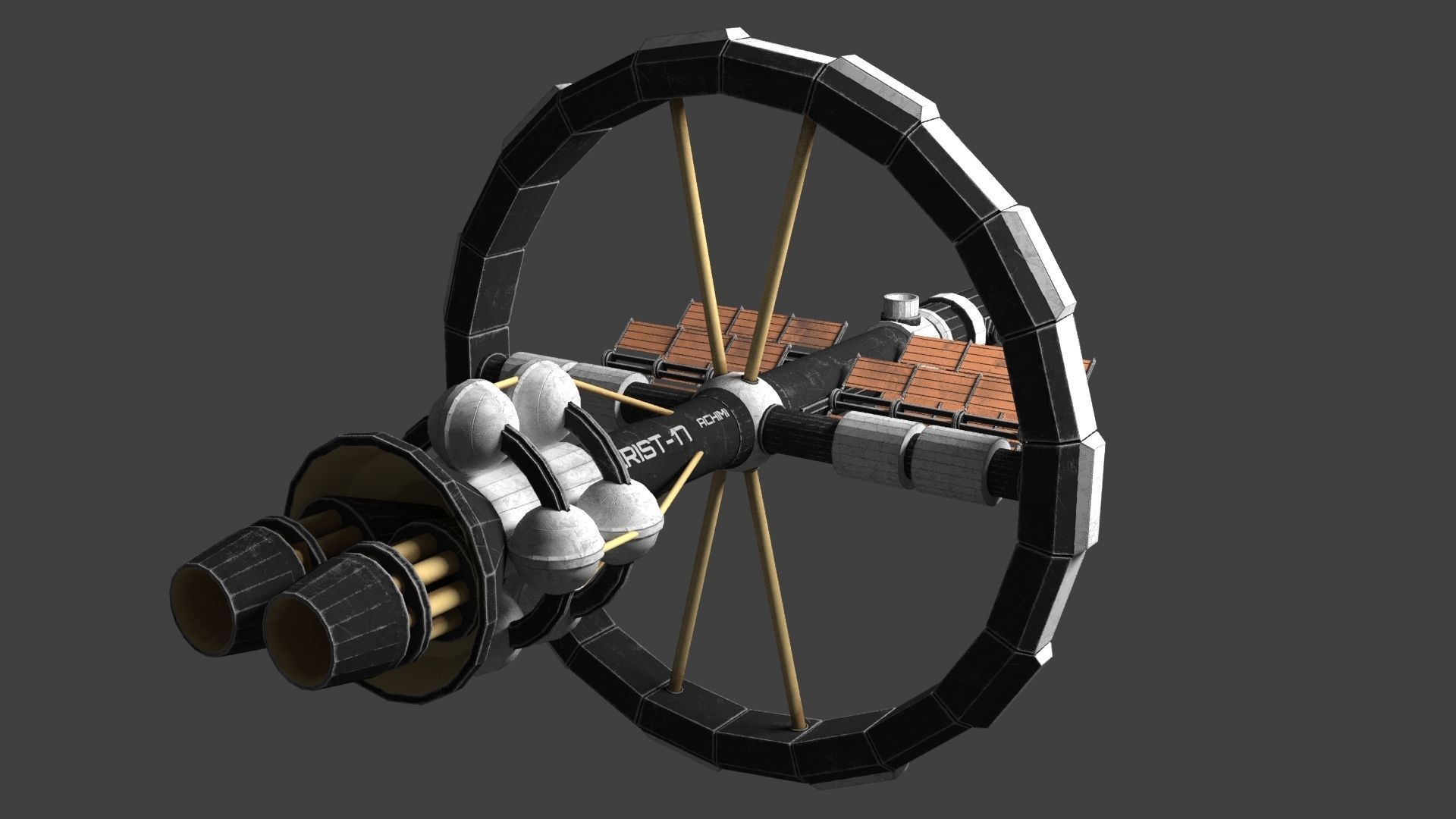 3D model Space Station ACHIMI VR / AR / low-poly | CGTrader