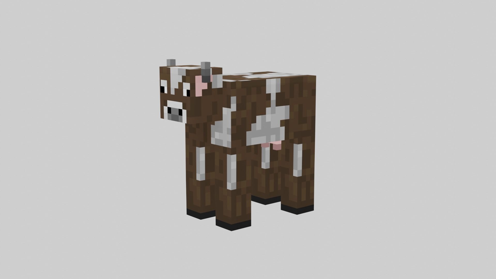 3D model Minecraft Cow Rigged VR / AR / low-poly | CGTrader
