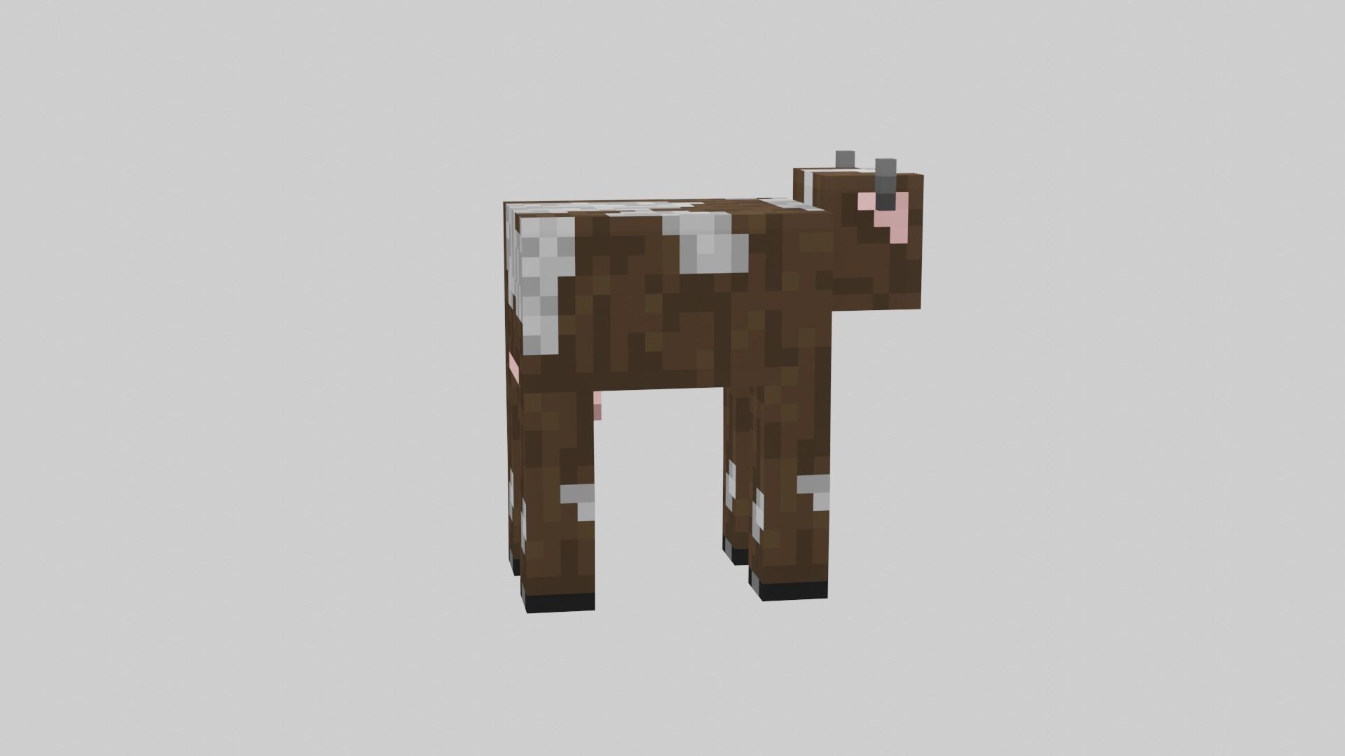 3D model Minecraft Cow Rigged VR / AR / low-poly | CGTrader