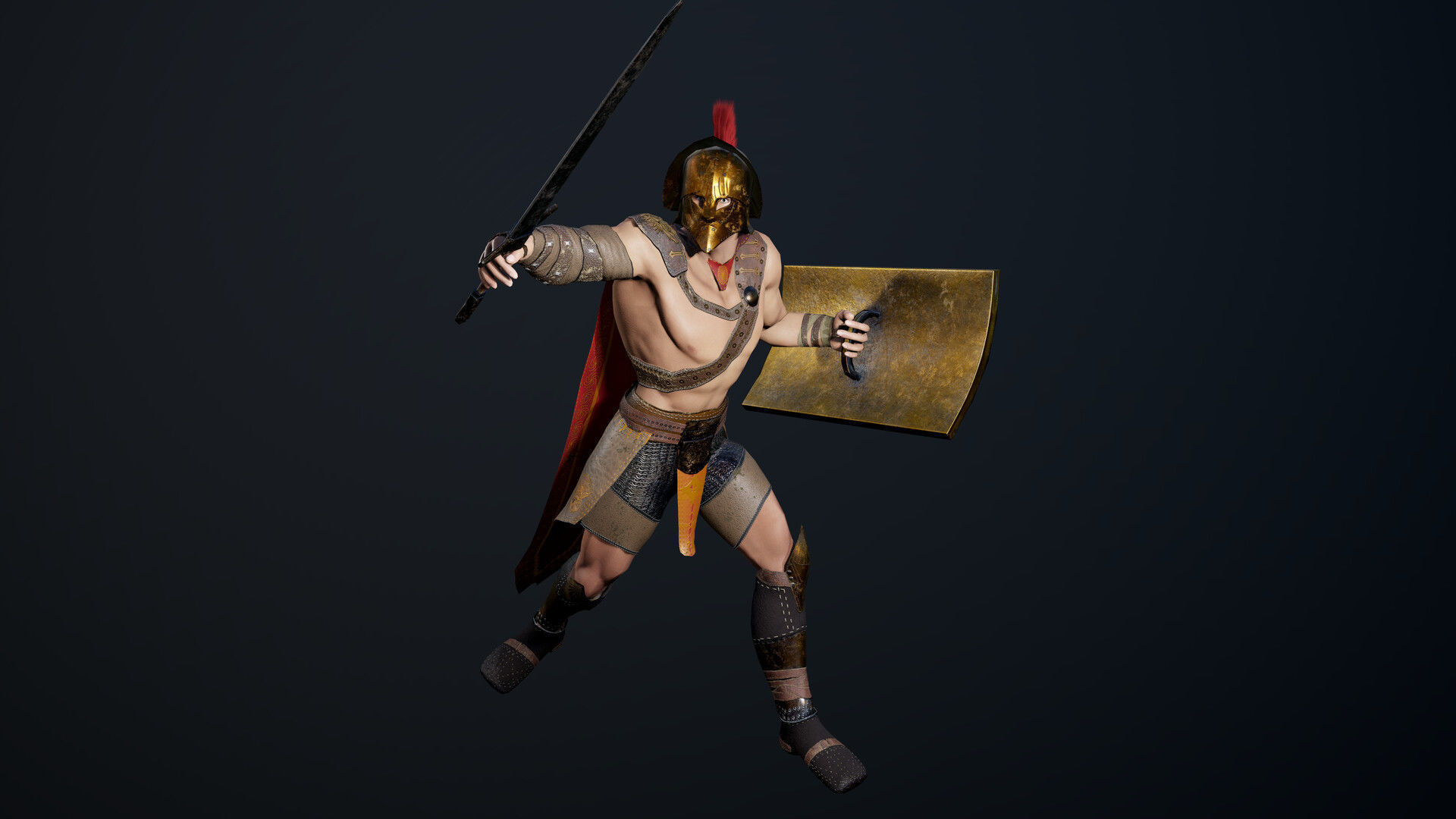 3D model Gladiator VR / AR / low-poly | CGTrader